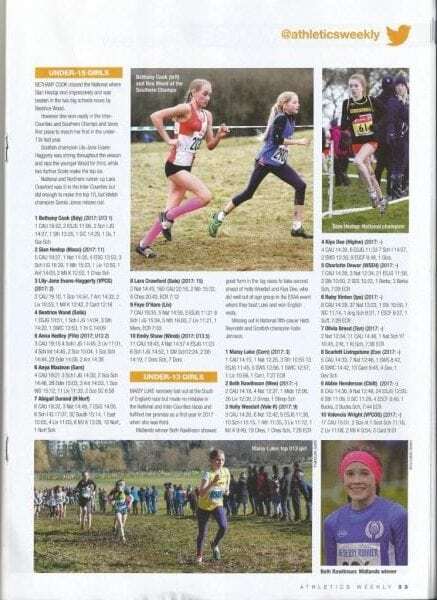 Ruby Vinton Ranked 6th in the UK for Athletics - Woodbridge School