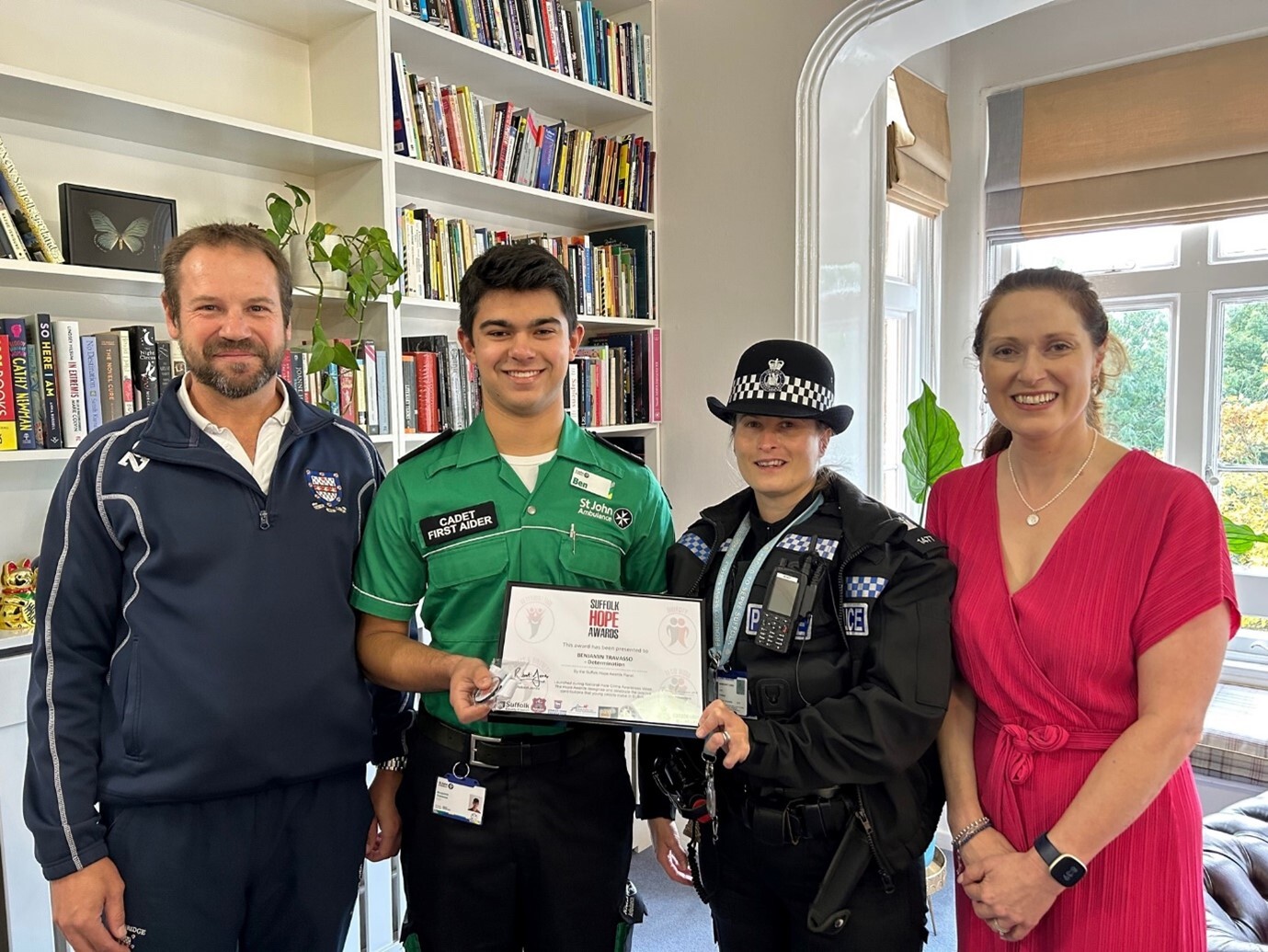 OW Ben Travasso Receives Award for Determination - Woodbridge School