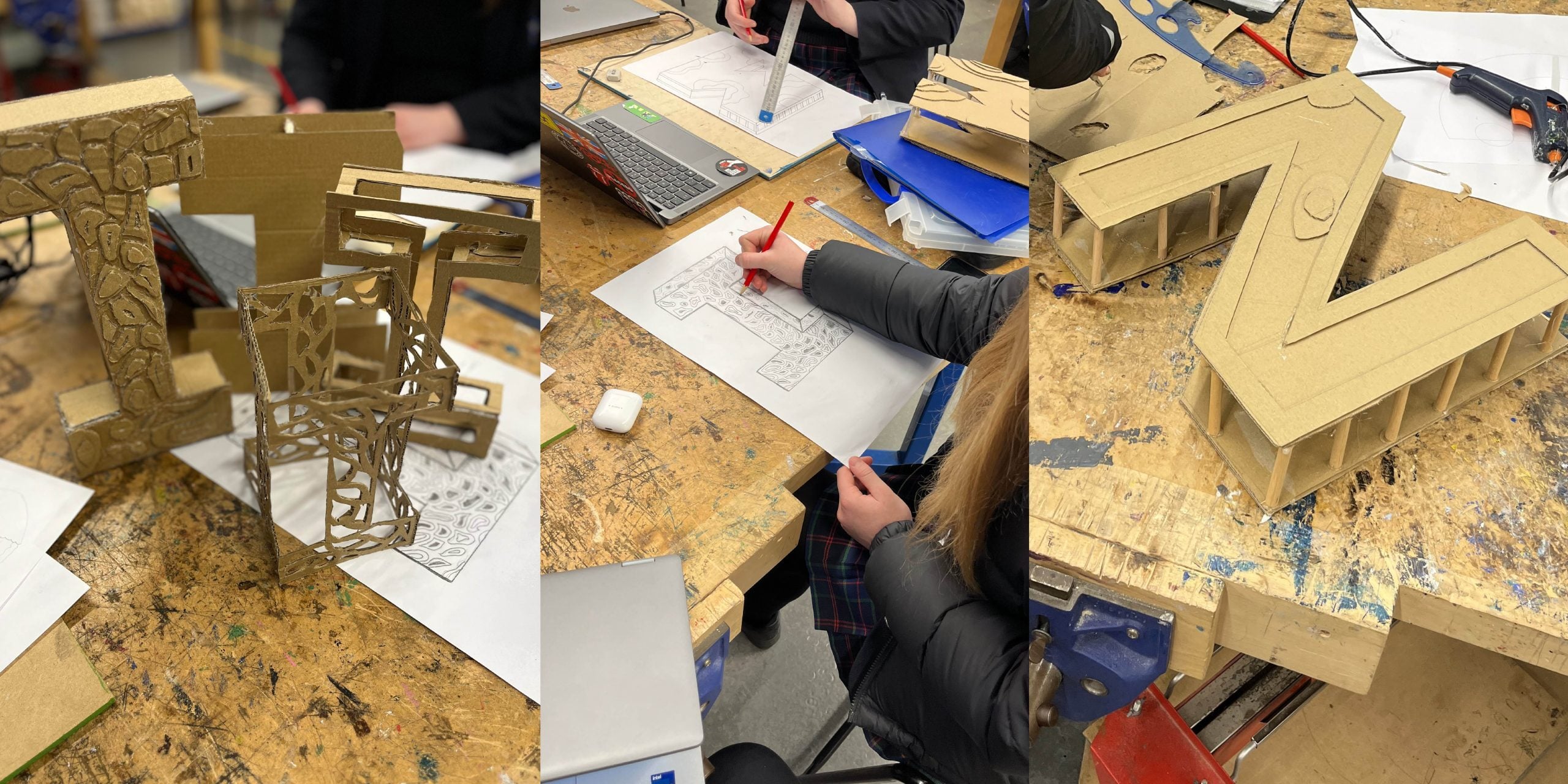 Year 10 Design - Three Dimensional Letter Project - Woodbridge School